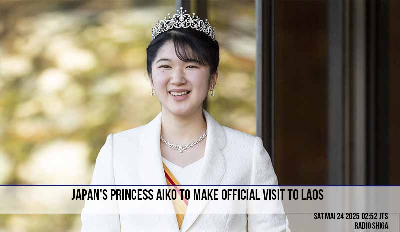 Aiko fará visita oficial ao Laos em novembro - Radio Shiga